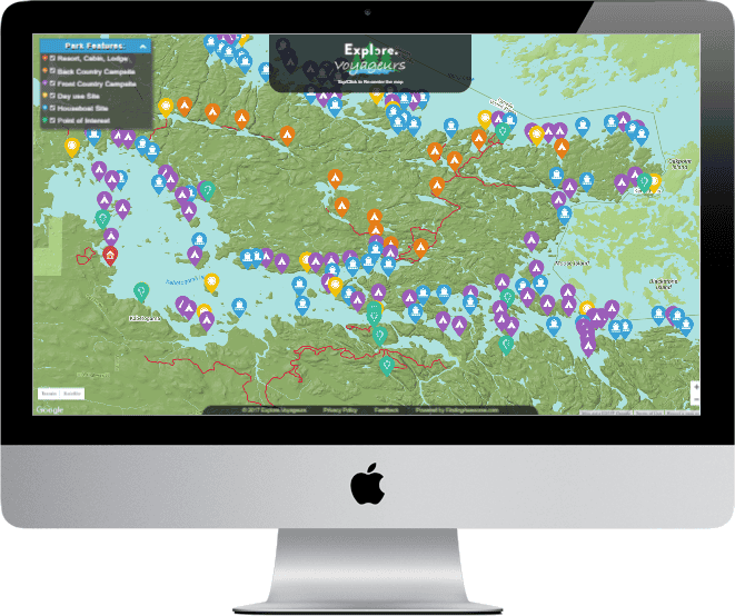 Namakan Lake Campsite Locations & Map in Voyageurs National Park